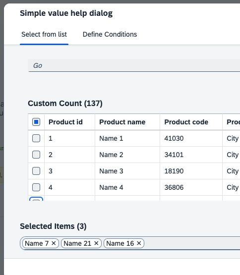 Enhancement:Value Help dialog box should support customisation of headers · Issue #9389 · SAP ...