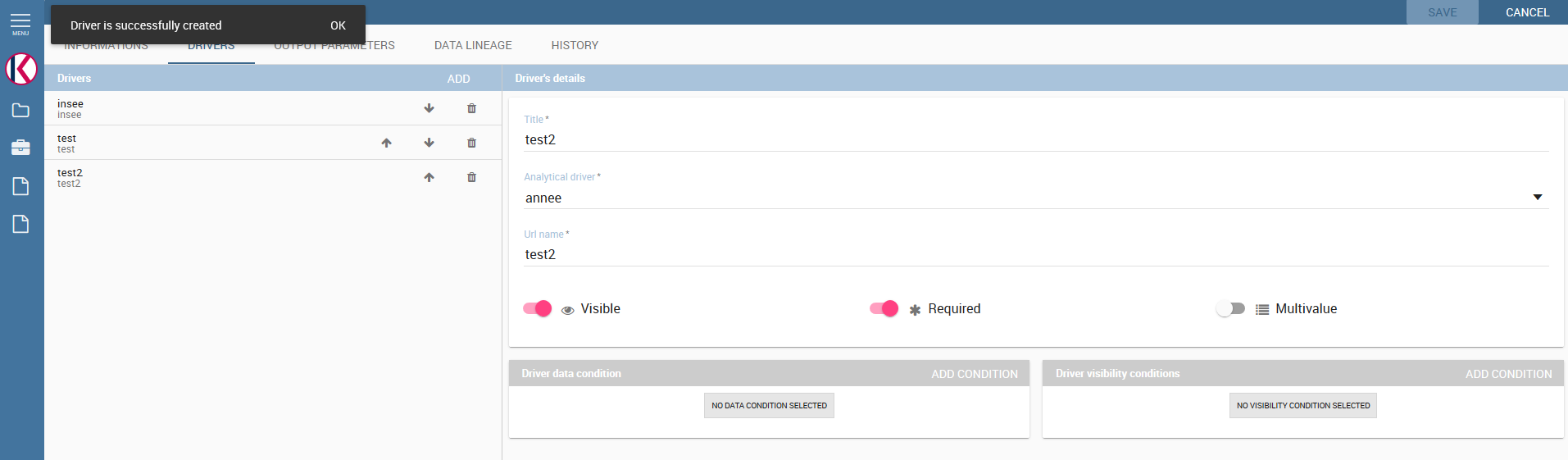 Pass parameters / Add driver to document · Issue #120 · KnowageLabs/Knowage-Server · GitHub