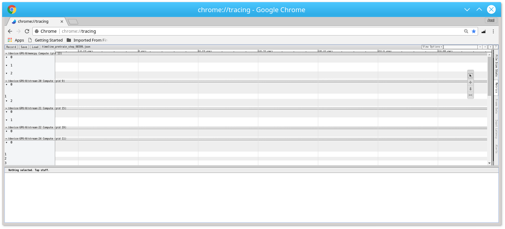 TF 1.4 (CUDA 9/CUDNN7) Chrome Tracing Timeline broken · Issue #13931 · tensorflow/tensorflow ...