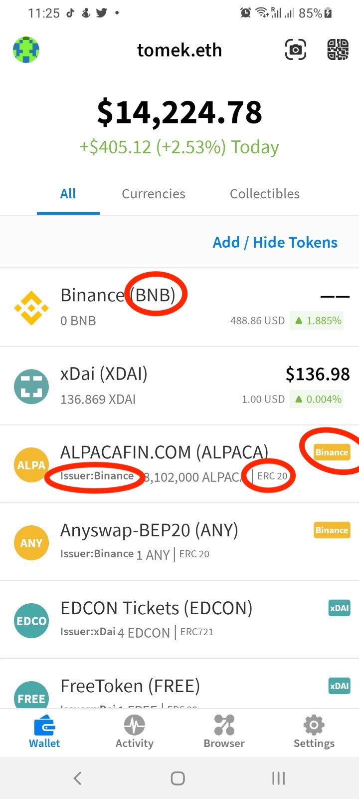 Update Wallet Tab [Samoa] · Issue #1768 · AlphaWallet/alpha-wallet-android · GitHub