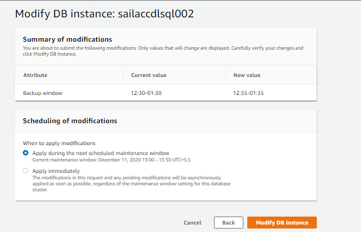 AWS::RDS::DBInstance - Scheduling modifications on RDS Instance/Cluster bug · Issue #726 · aws ...