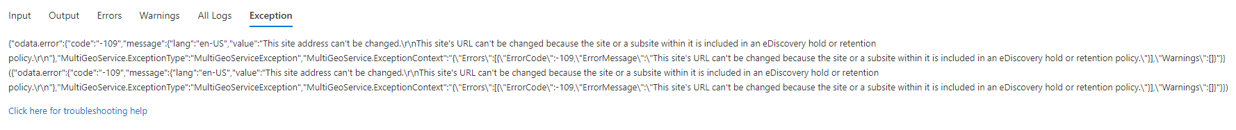 [BUG] Rename-PNPTenantSite Exception message · Issue #2772 · pnp/powershell · GitHub