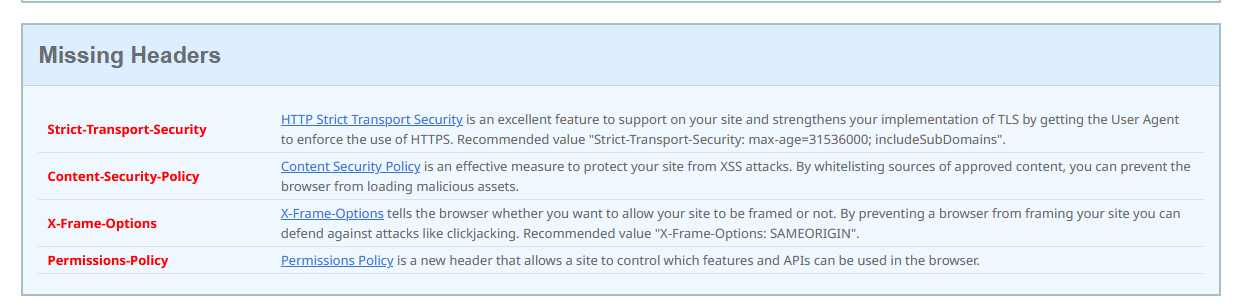 Enable Security Headers for Orchard Core Website · Issue #13896 · OrchardCMS/OrchardCore · GitHub