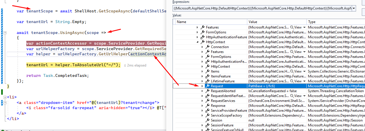 Unable To Create Url For The Default Tenant From Another Tenant · Issue 14233 · Orchardcms