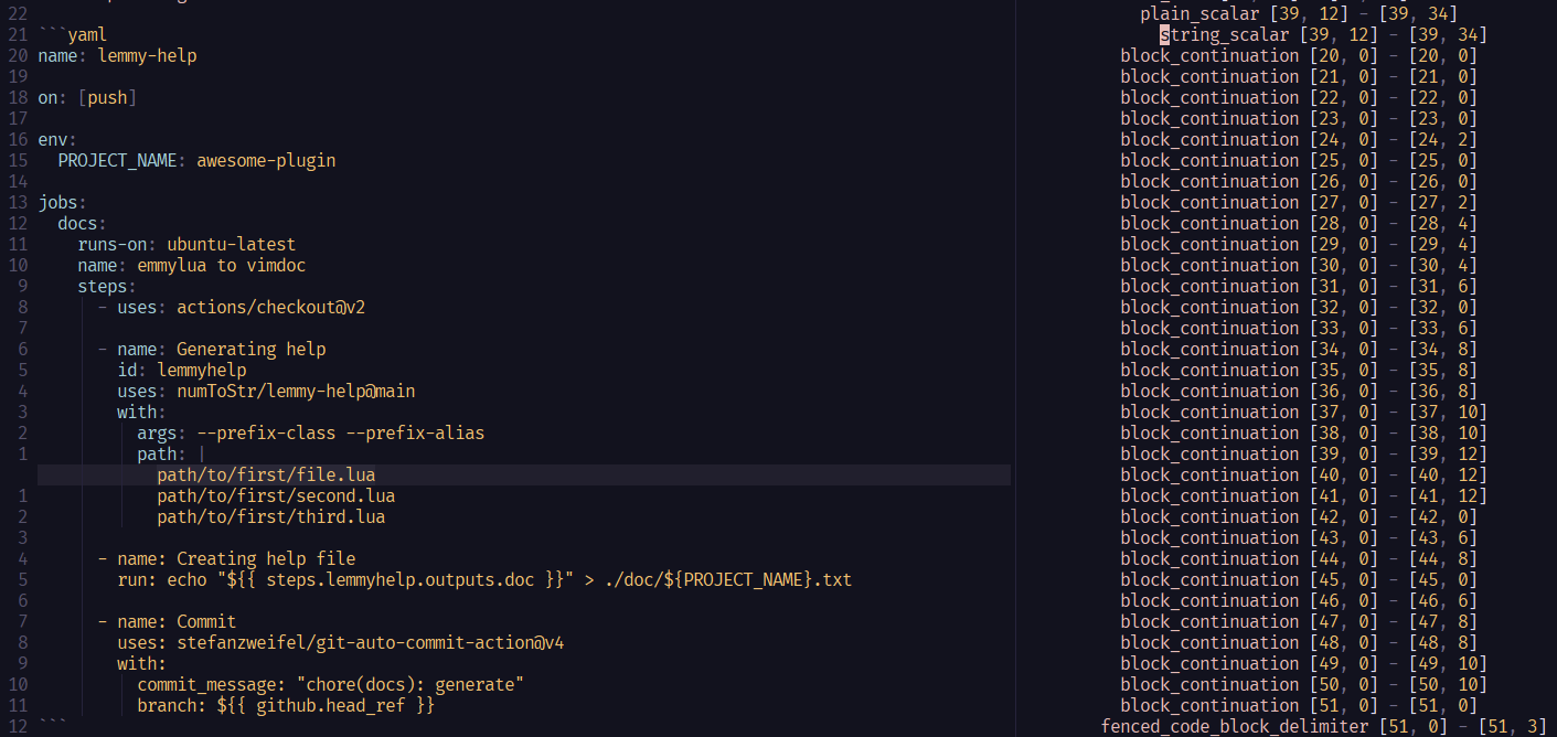 [markdown] yaml codeblock is broken · Issue #3112 · nvim-treesitter/nvim-treesitter · GitHub