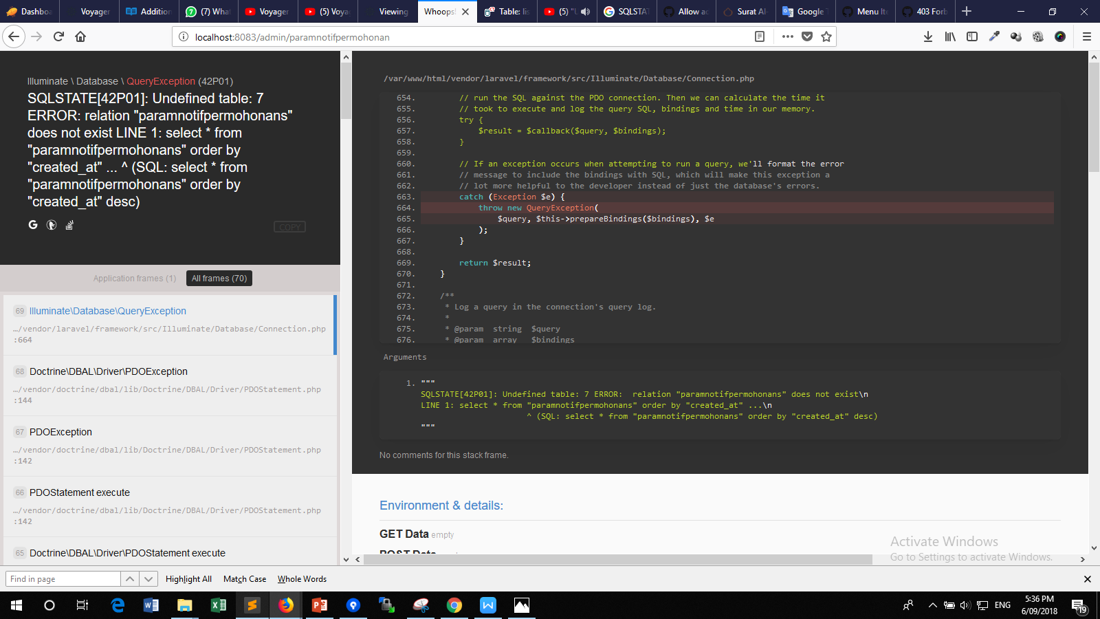 Some time error and some time not · Issue #3529 · thedevdojo/voyager · GitHub