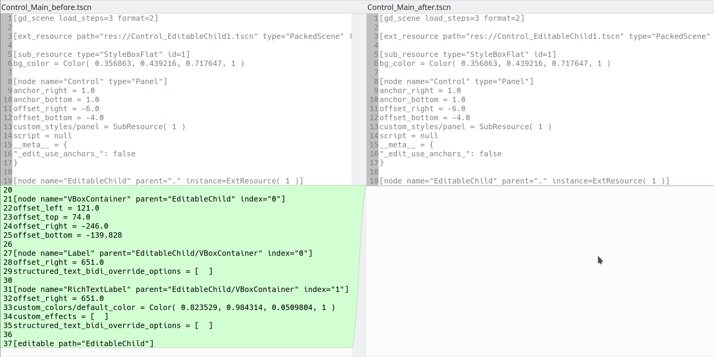 Revert to defaults when switching off "Editable Children" + Undo/Redo ...