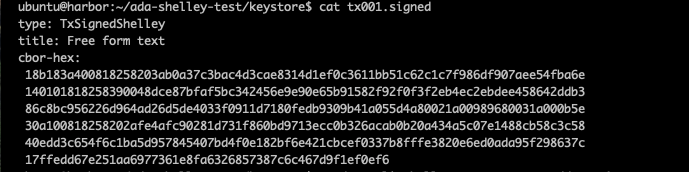 [BUG] - build tx by cardano-cli and the rawtx isn't valid cbor format · Issue #1415 ...