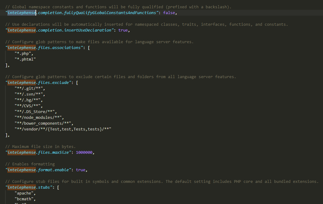 Array space missing · Issue #54 · bmewburn/vscode-intelephense · GitHub