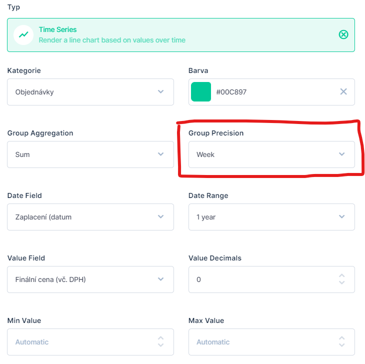 Insights - Time Series panel - Group precision "week" not working · Issue #9495 · directus ...