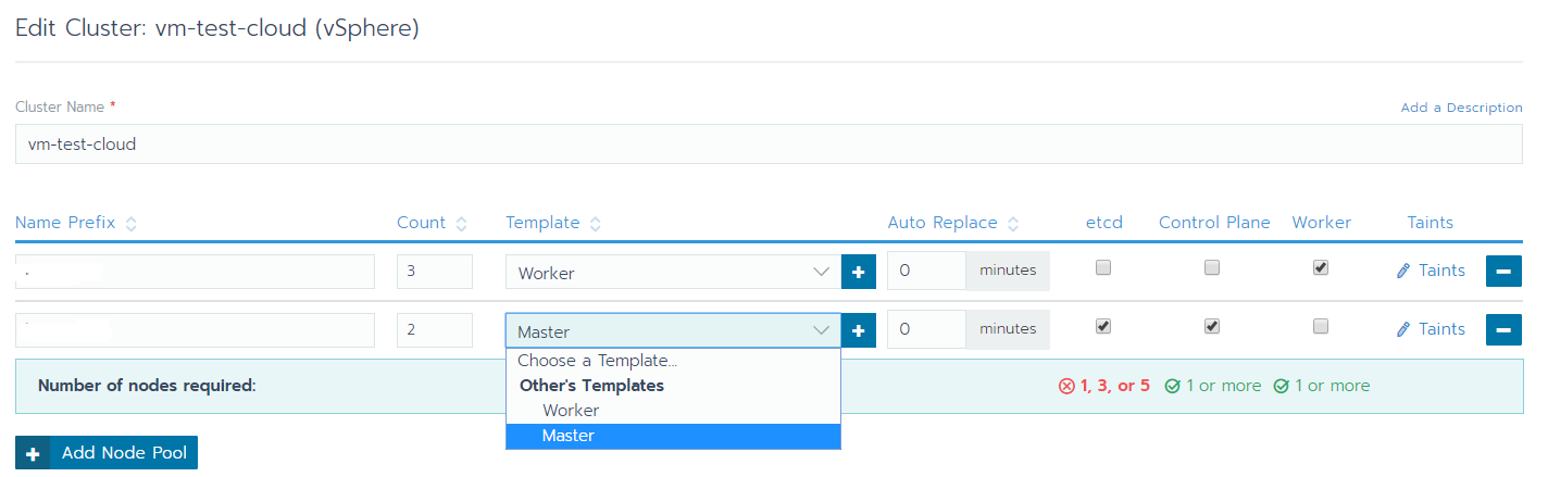Show Node Template description in Template overview and Cluster template selectbox · Issue ...