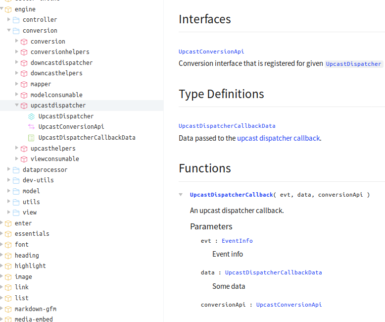 Improve the docs on conversion API callbacks (possible others too ...