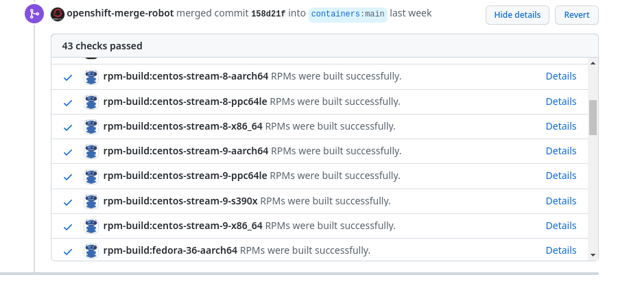 Enable packit copr-builds · Issue #238 · containers/podman-py · GitHub