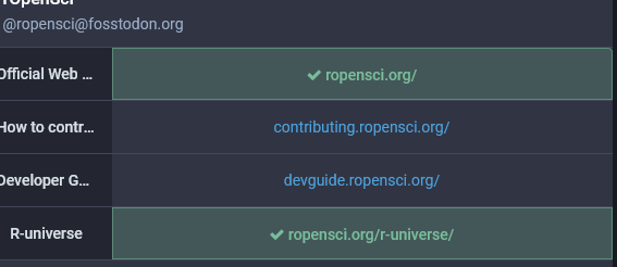 Support Mastodon info · Issue #425 · ropensci/roweb3 · GitHub