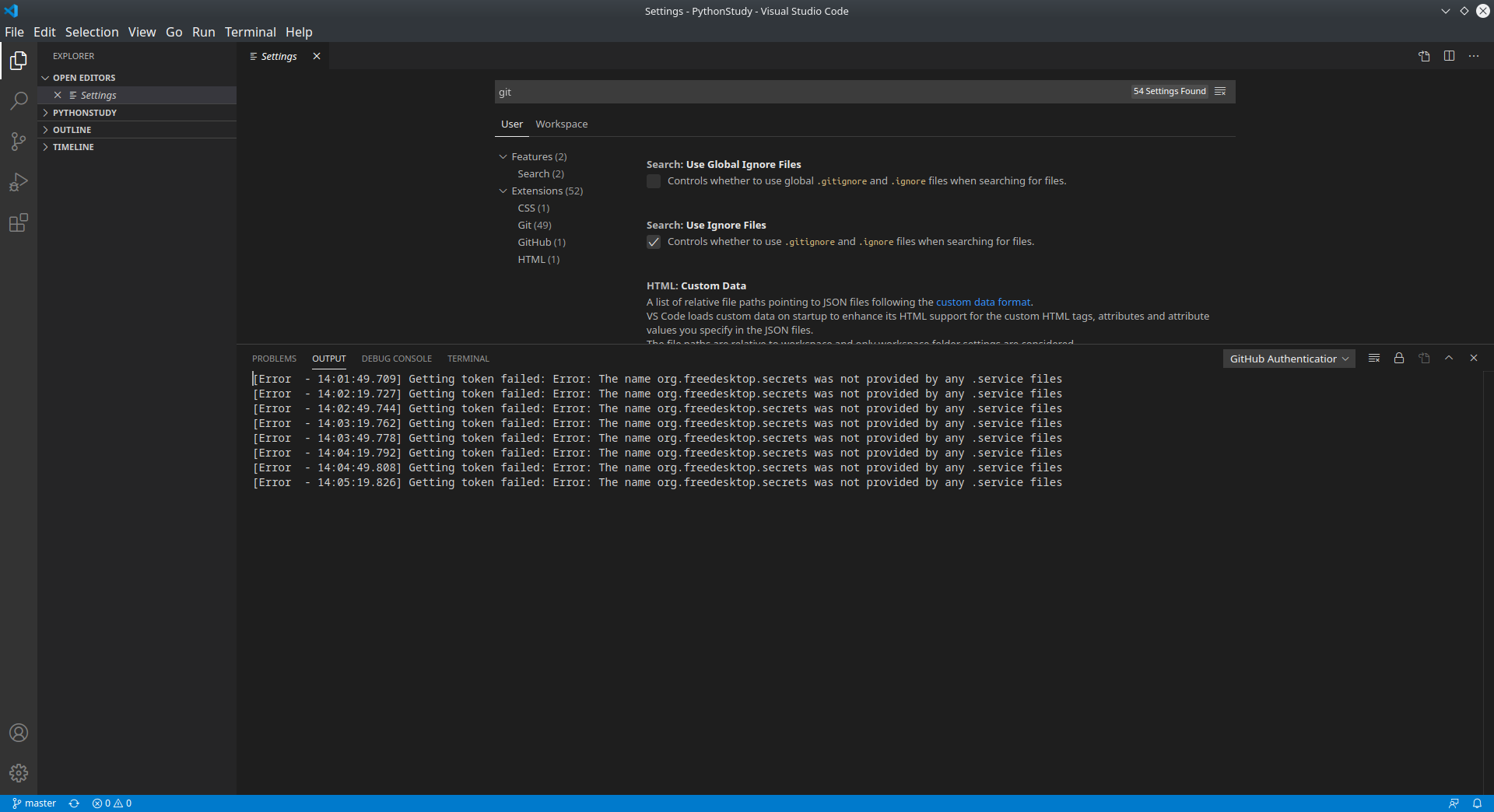 Github Authentication Microsoft Authentication Erro · Issue 100122 · Microsoft Vscode · Github