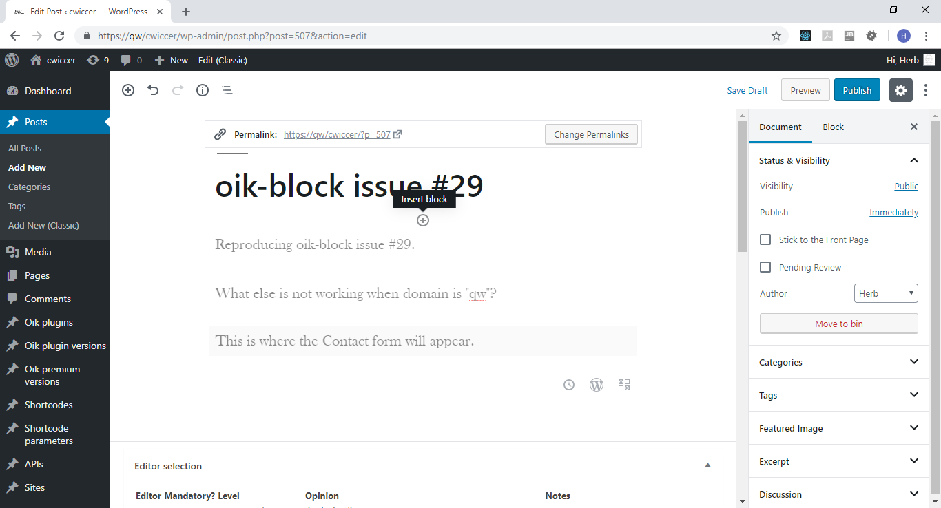 Mouse hovering mostly ignored when the domain is dotless. · Issue #11248 · WordPress/gutenberg ...