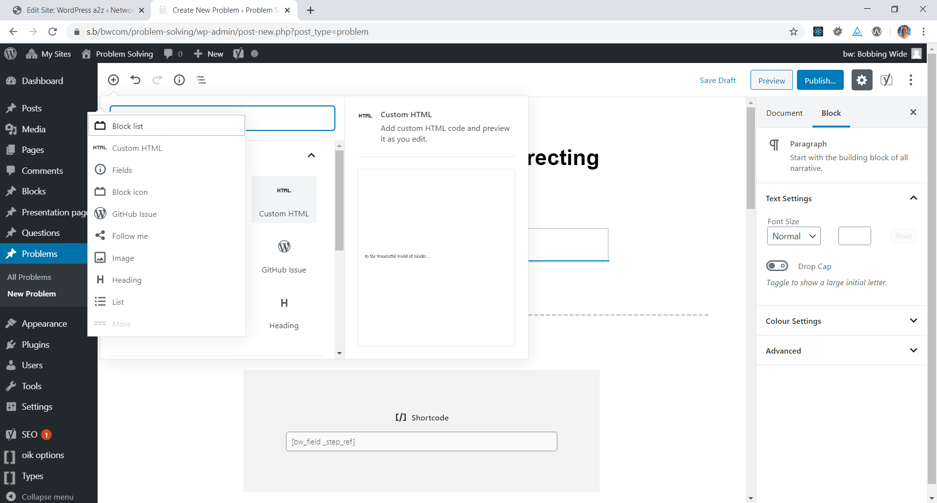 Recent block list gets in the way of the block inserter · Issue #19281 · WordPress/gutenberg ...