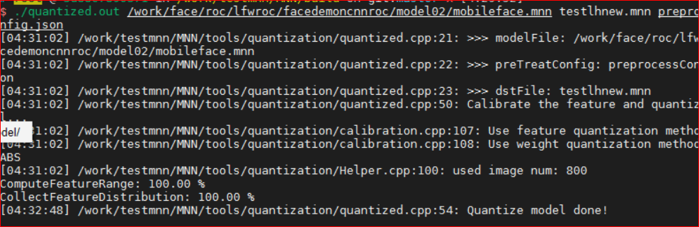 新版本量化工具得出的量化模型不可用 · Issue #296 · alibaba/MNN · GitHub