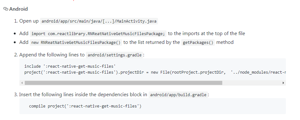 error: cannot find symbol new RNReactNativeGetMusicFilesPackage(), · Issue #47 · cinder92/react ...