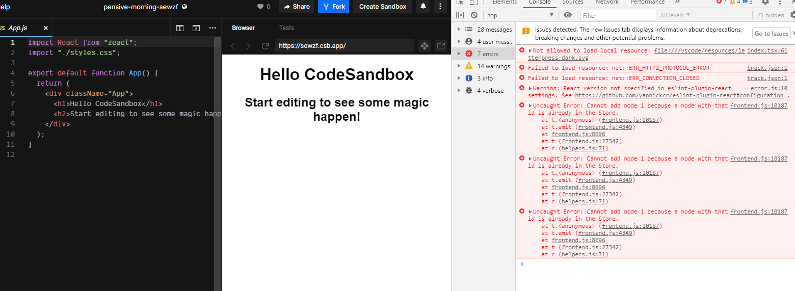 Error: Cannot add node 1 because a node with that id is already in the Store · Issue #3485 ...