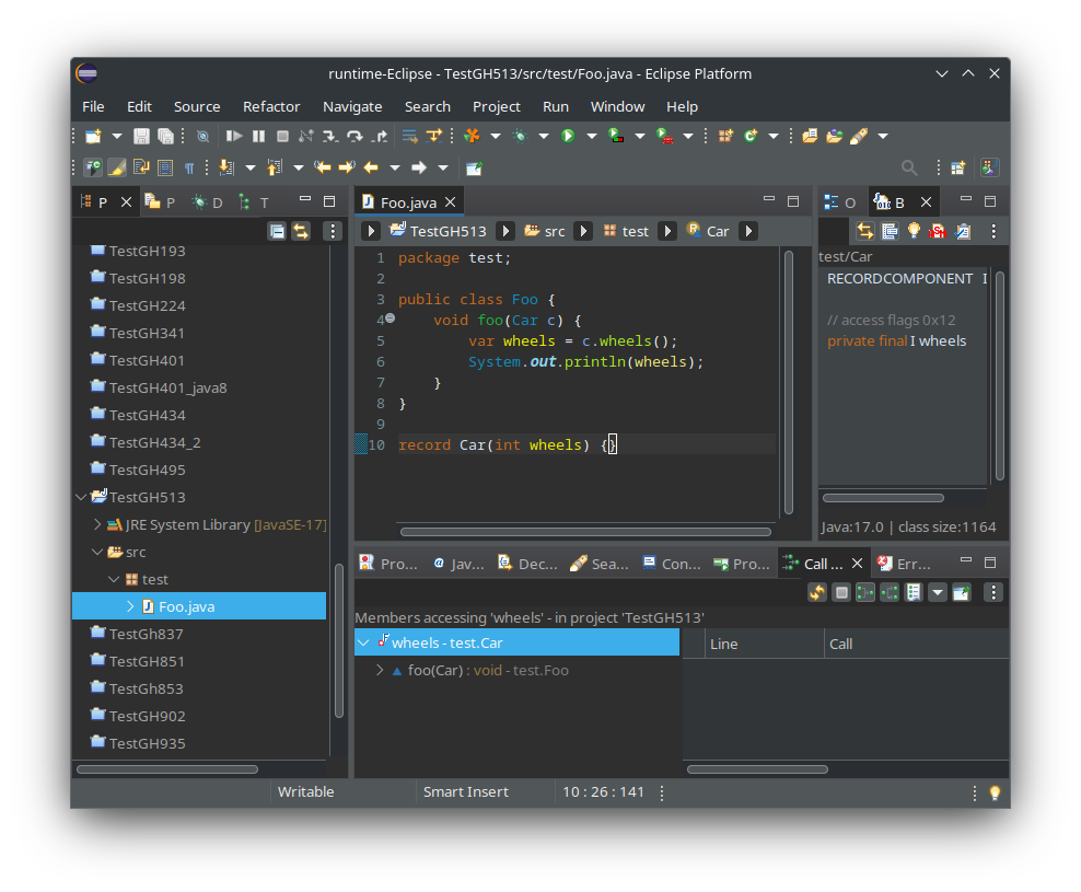 Call Hierarchy for Record components does not work · Issue #571 · eclipse-jdt/eclipse.jdt.ui ...