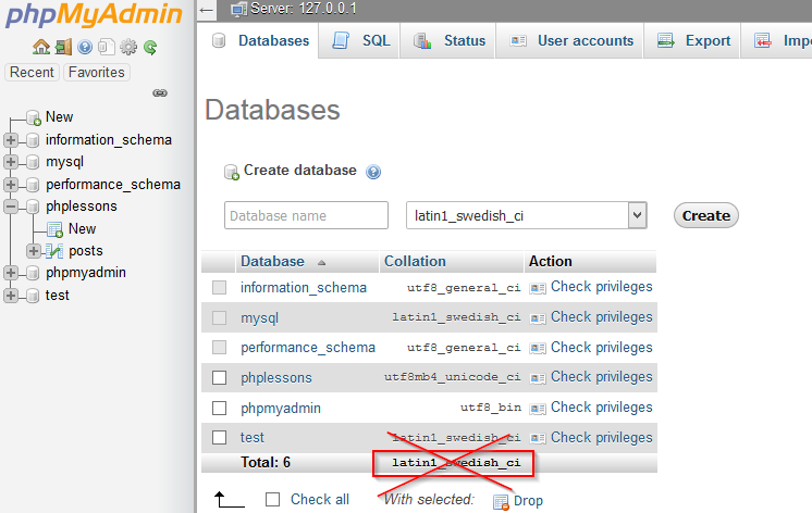 Database tab Total collation · Issue #14695 · phpmyadmin/phpmyadmin · GitHub