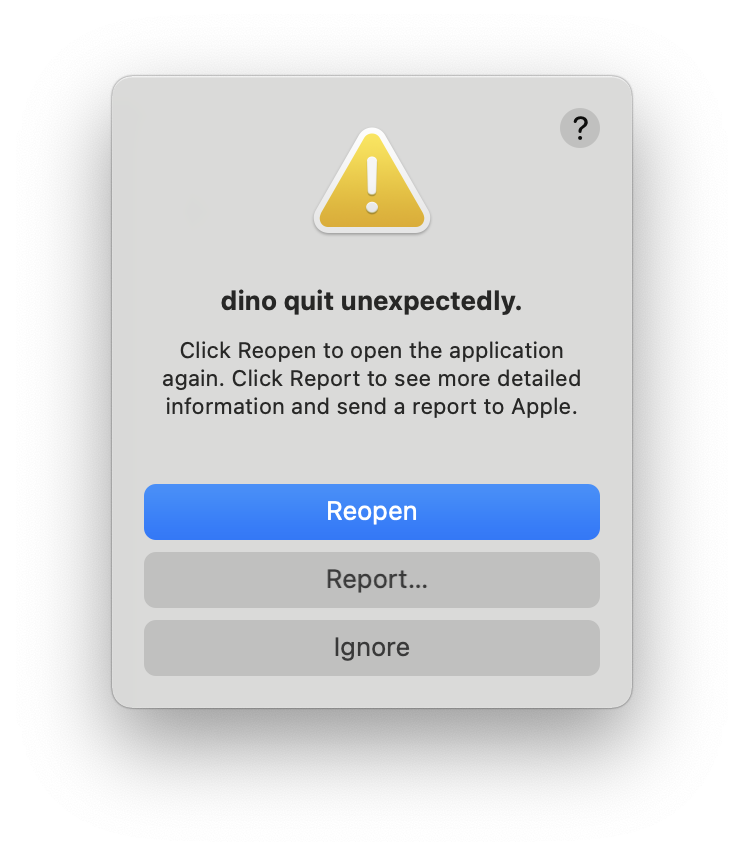 Error installing Dino on Mac OS with M1 · Issue #1068 · dino/dino · GitHub