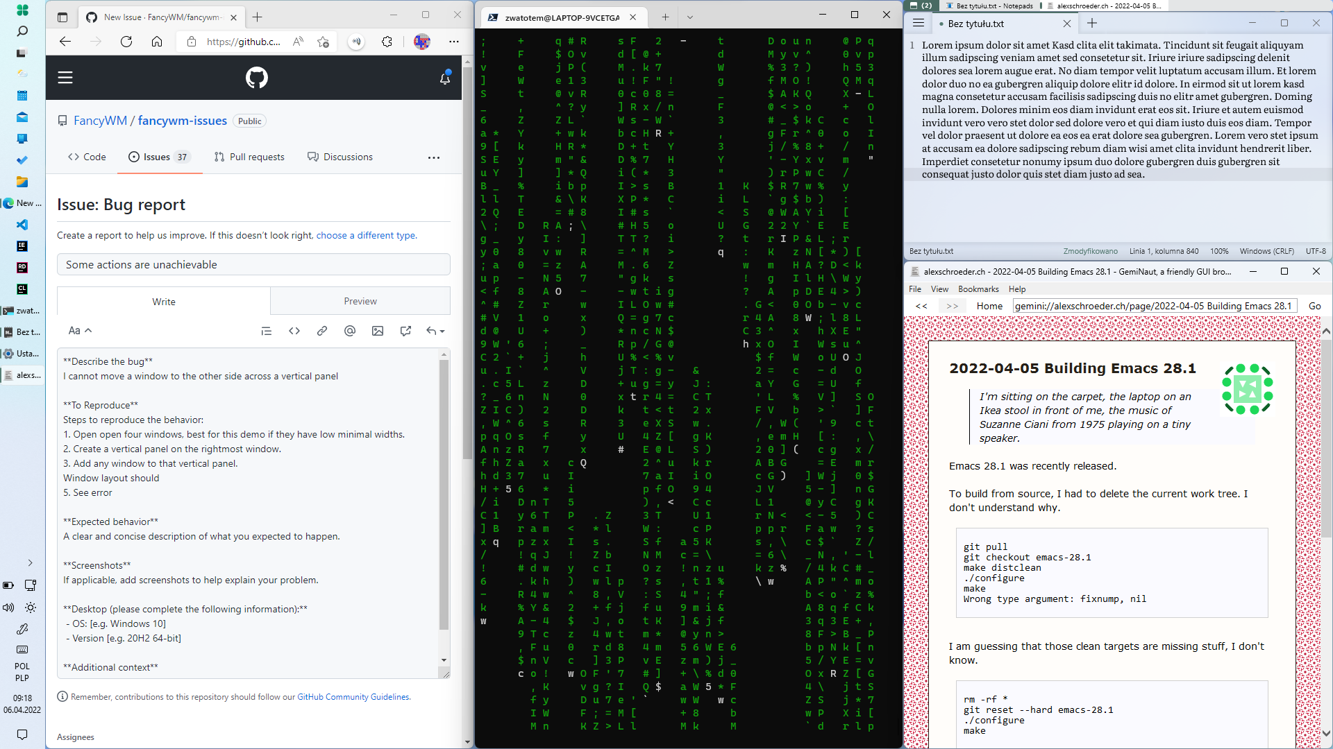 Some actions are hard to achieve · Issue #75 · FancyWM/fancywm · GitHub