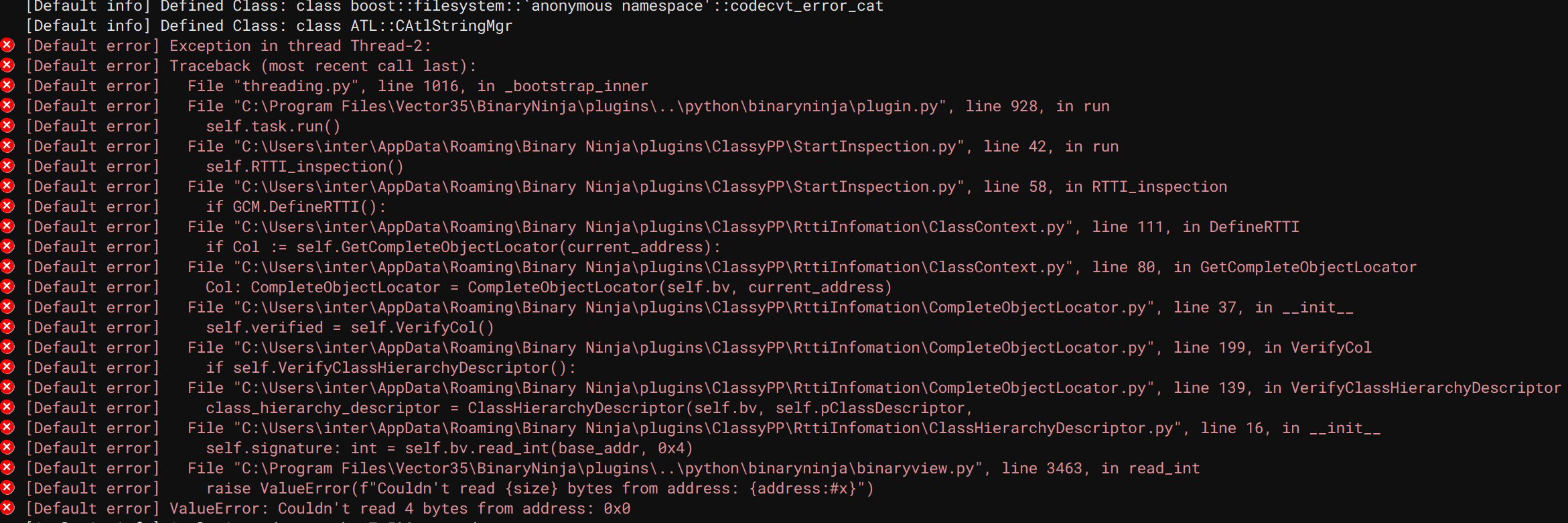 Crash when analysing relatively large x86 binary · Issue #5 · CySHell ...