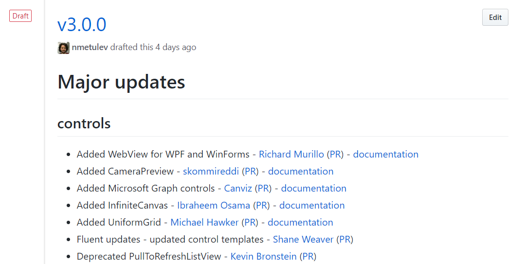 Missing 3.0 release notes · Issue #2192 · CommunityToolkit ...