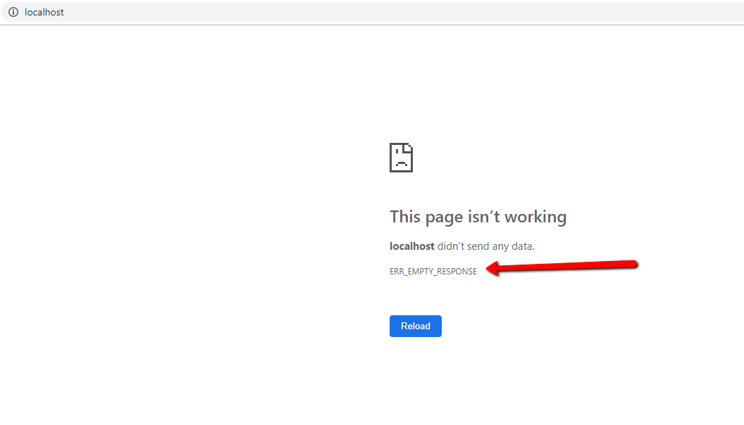 Empty response on localhost but phpmyadmin working fine · Issue #2115 · laradock/laradock · GitHub