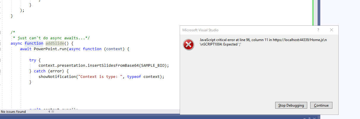 How do you rewrite the async wait code to do this with ASP.NET Framework 4.6.1 desktop for power ...