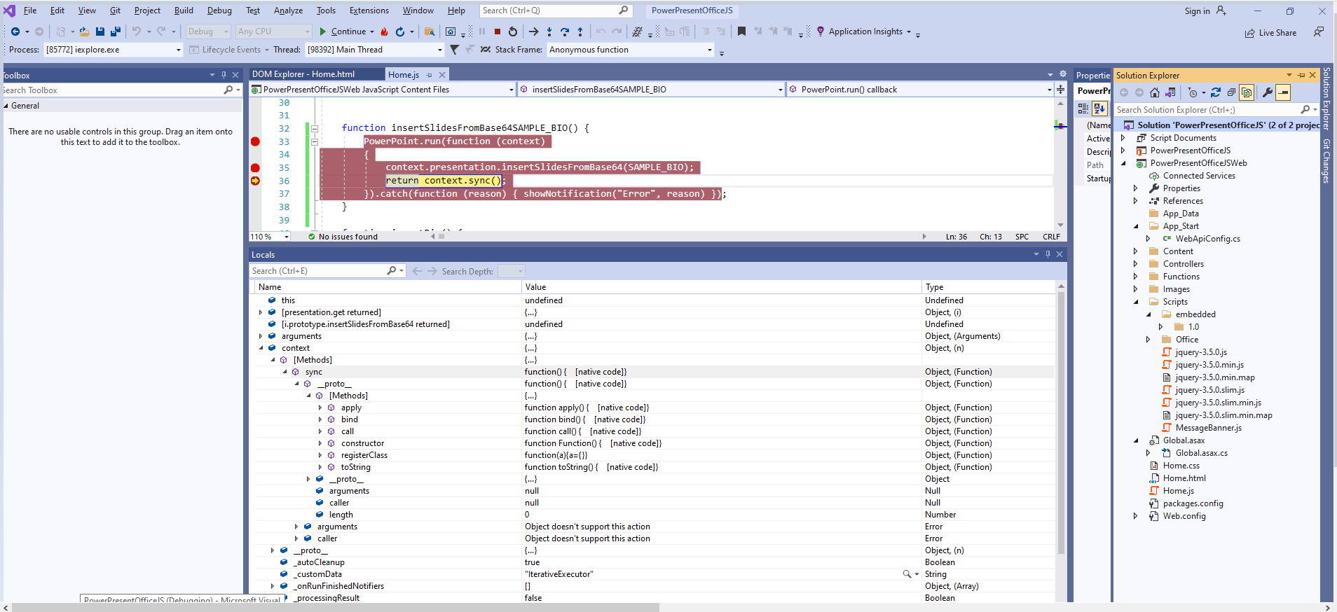 How do you rewrite the async wait code to do this with ASP.NET Framework 4.6.1 desktop for power ...