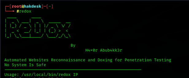 GitHub - sittiksimano/REDOX: REDOX is an automated reconnaissance tool ...