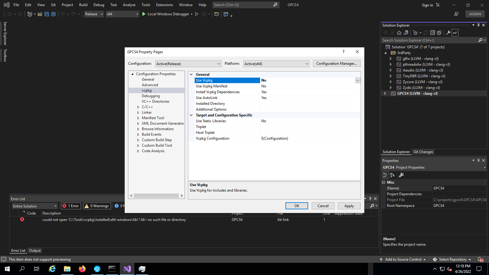 Problem compiling project from Visual Studio 2022 · Issue #121 · Inori/GPCS4 · GitHub