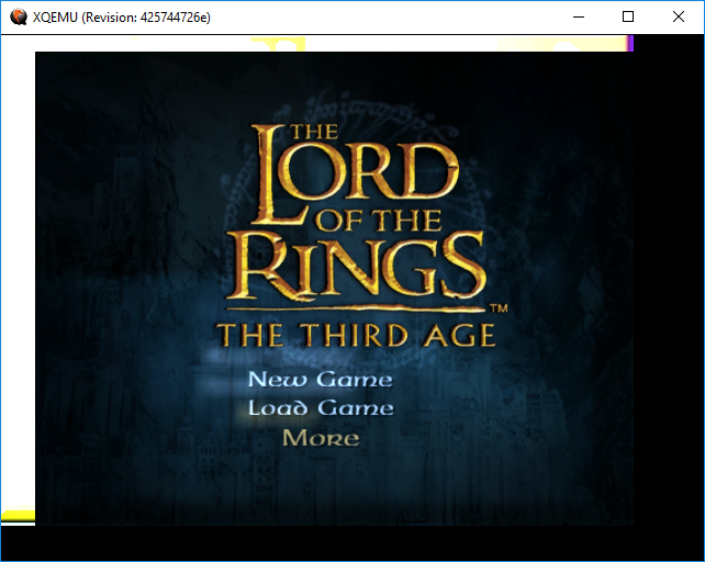 LOTR: The Third Age Menu Graphic Artifacts · Issue #132 · xqemu/xqemu ...