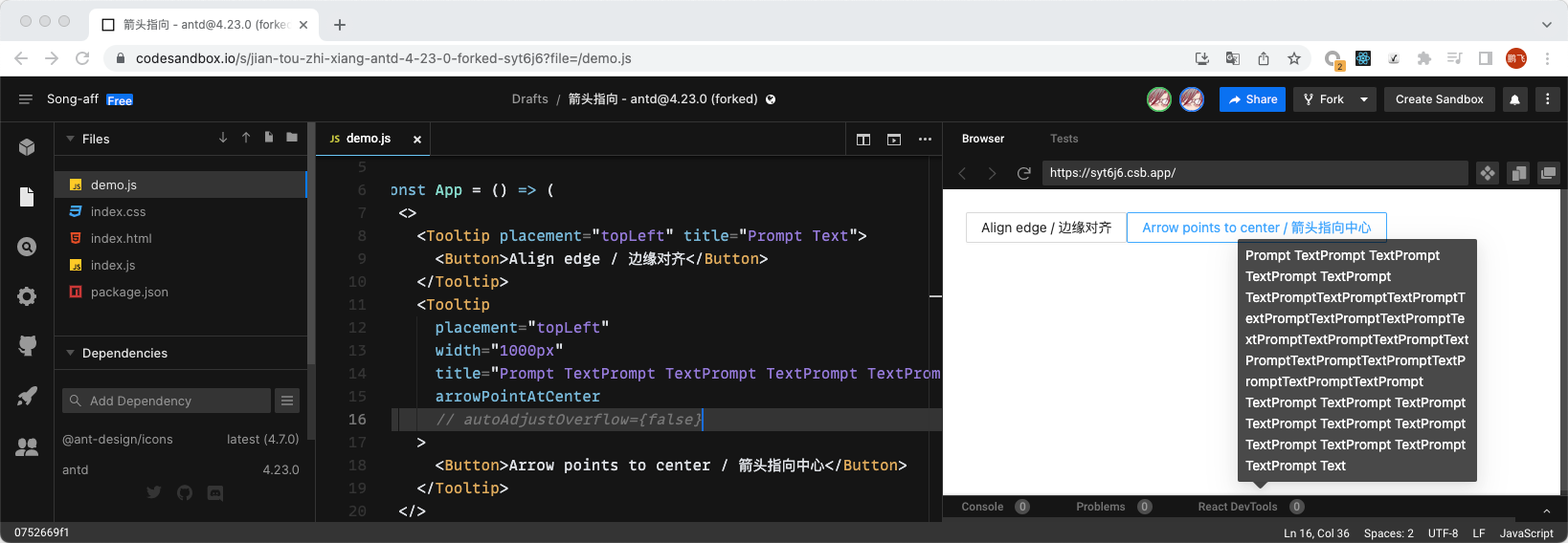 Tooltip 如何调整宽度？ · ant-design ant-design · Discussion #37464 · GitHub