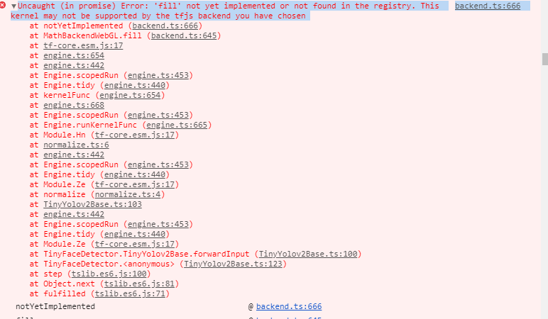 Uncaught (in promise) Error: 'fill' not yet implemented or not found in the registry. · Issue ...