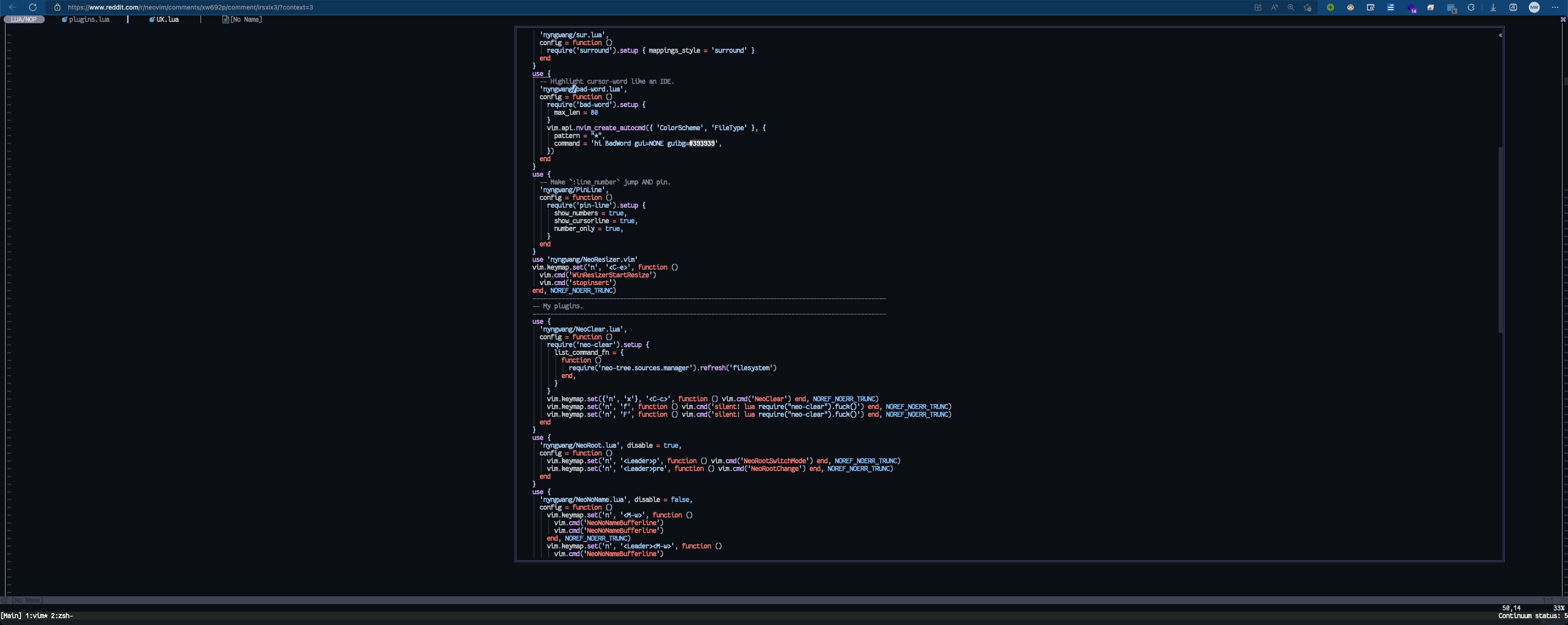 NeoZoom.lua: "Pop to the moon" layout preserving focusing lightweight tool : r/neovim