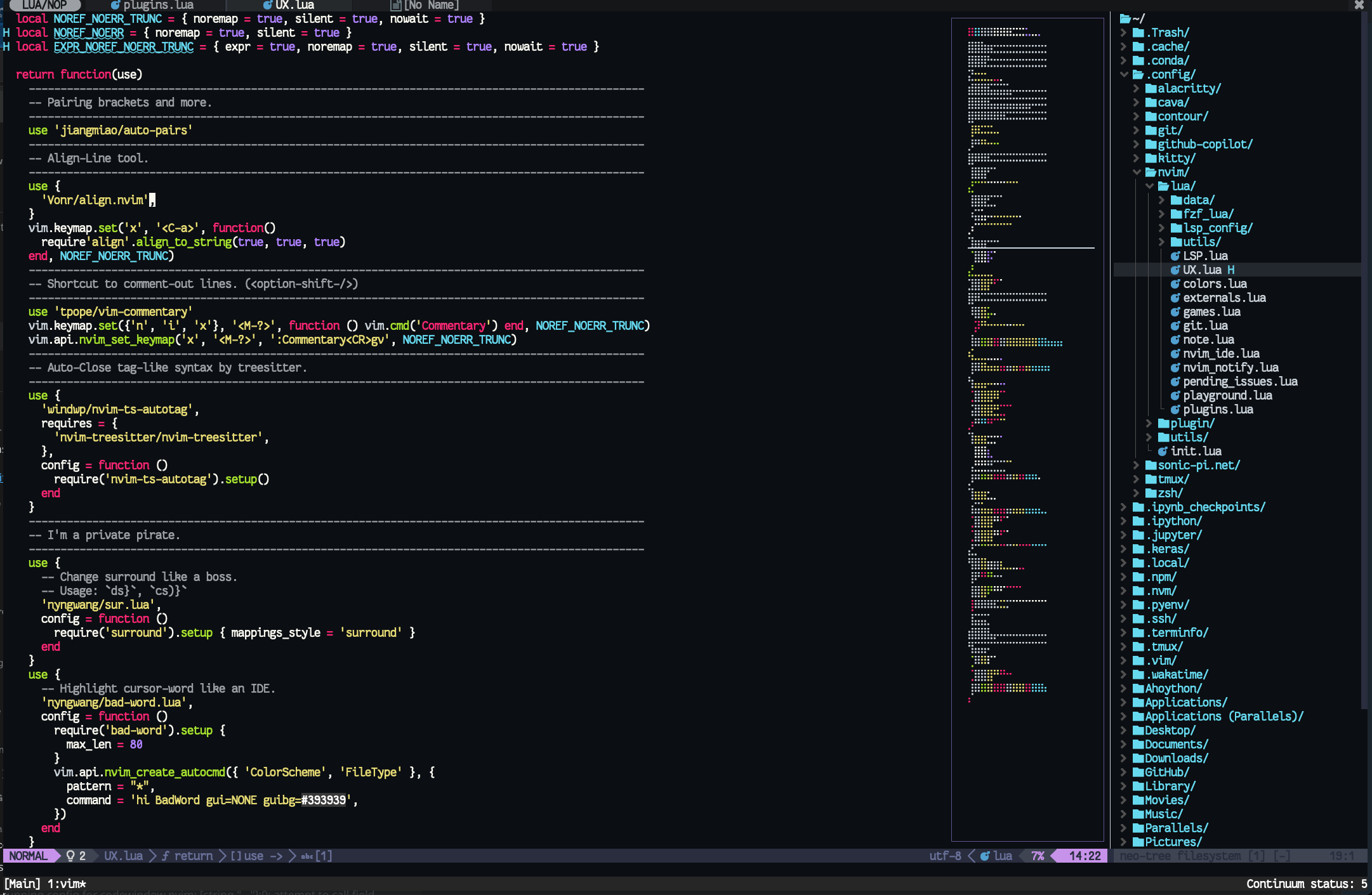 Introducing Codewindow.nvim, a new minimap plugin with builtin ... Introducing Codewindow.nvim, a new minimap plugin with builtin ...