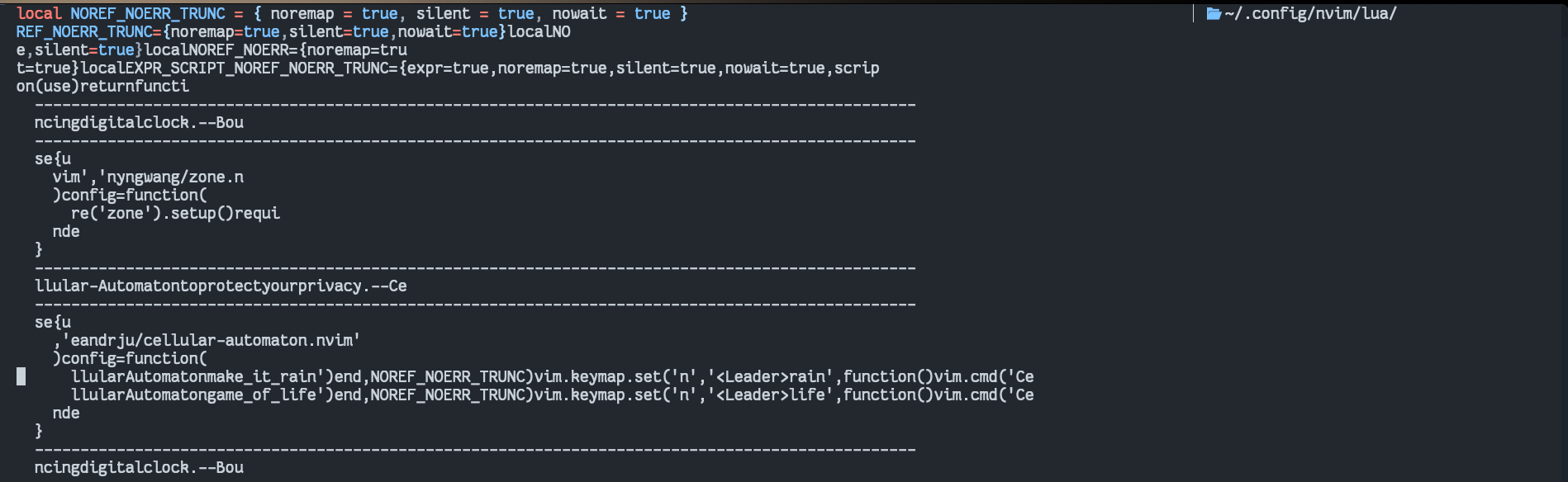 The first line doesn't get animated. · Issue #4 · tamton-aquib/zone.nvim · GitHub
