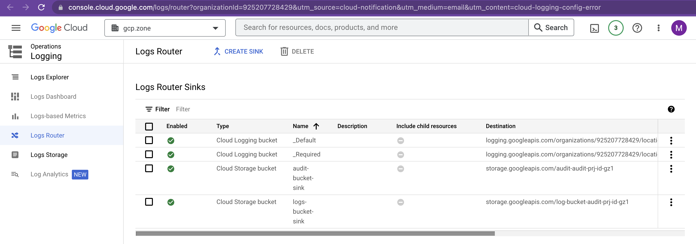 Align TF Guardrails and KCC (embedded GR in LZ) and KCC GR log sinks · Issue #154 ...
