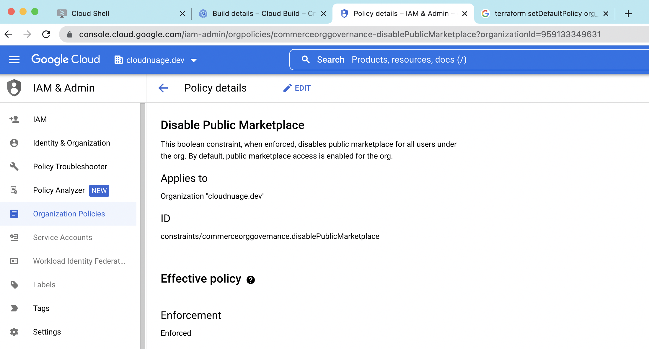 GR12 - add disable public marketplace resource policy constraints/commerceorggovernance ...