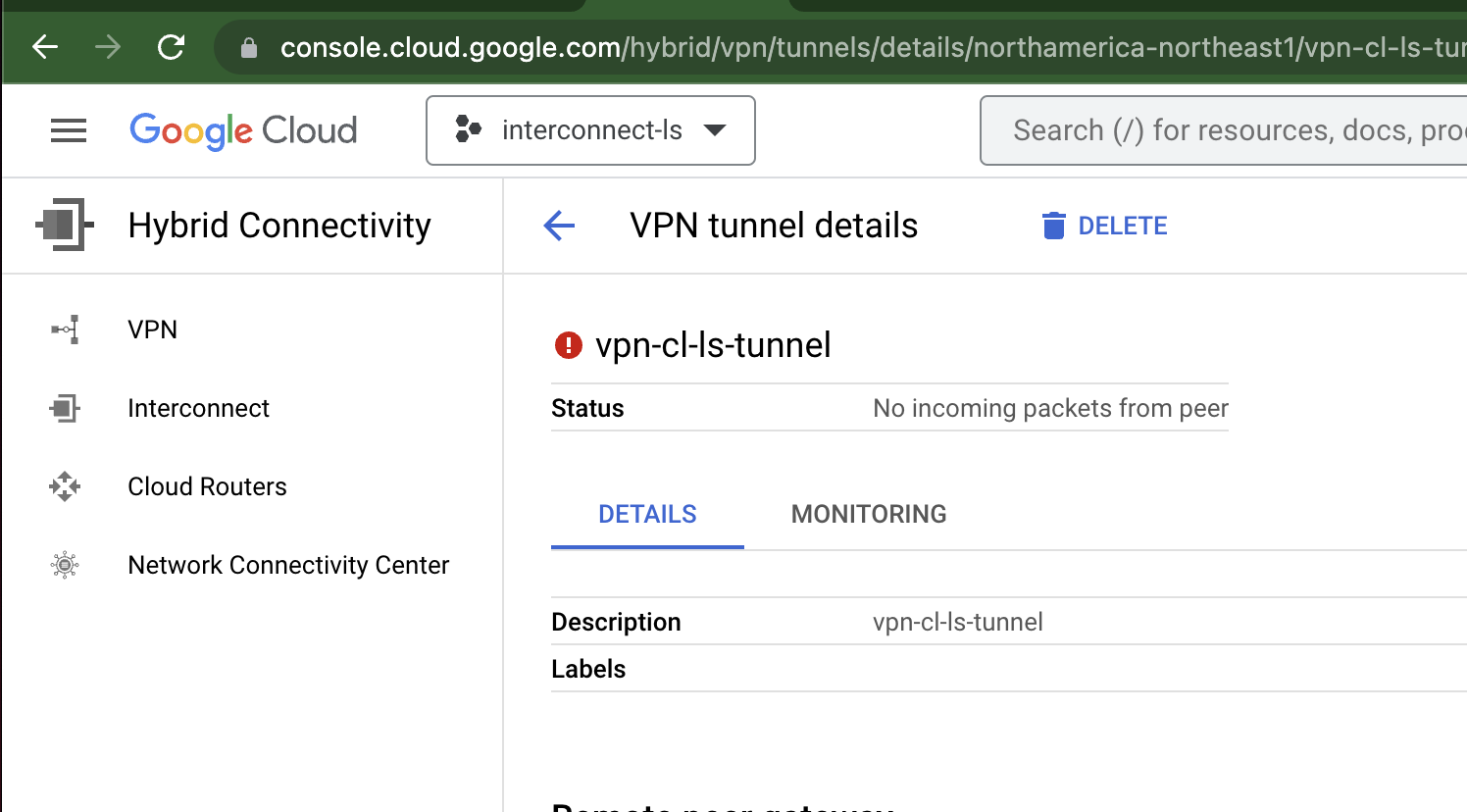 Prototype/yaml SCED/SC2G HA partner interconnect - cloud to ground for profile 5 and 6 · Issue ...