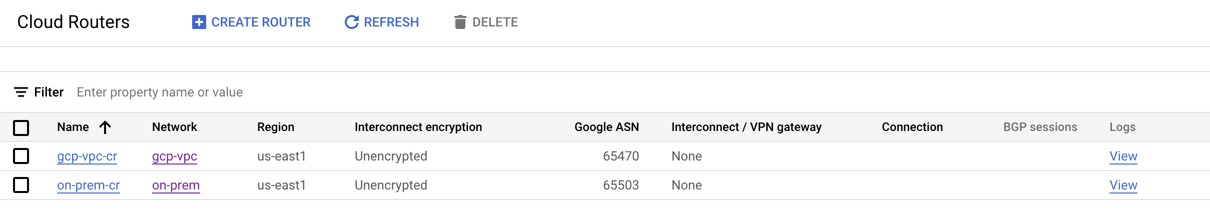 Prototype/yaml SCED/SC2G HA partner interconnect - cloud to ground for profile 5 and 6 · Issue ...