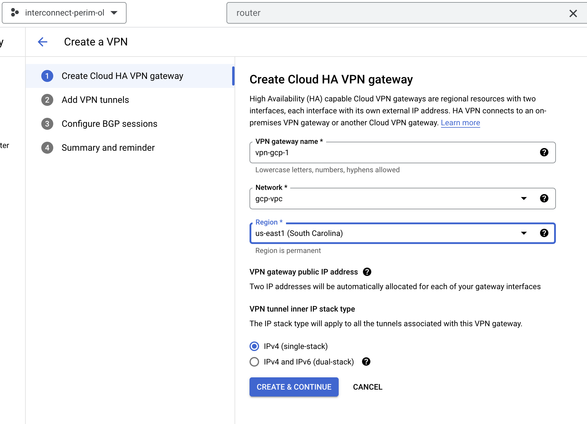 Prototype/yaml SCED/SC2G HA partner interconnect - cloud to ground for profile 5 and 6 · Issue ...