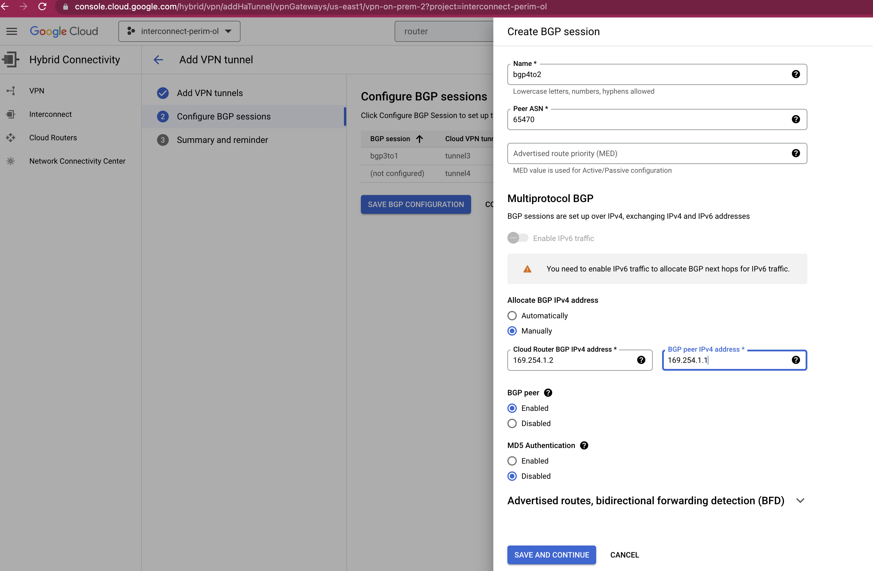 Prototype/yaml SCED/SC2G HA partner interconnect - cloud to ground for profile 5 and 6 · Issue ...