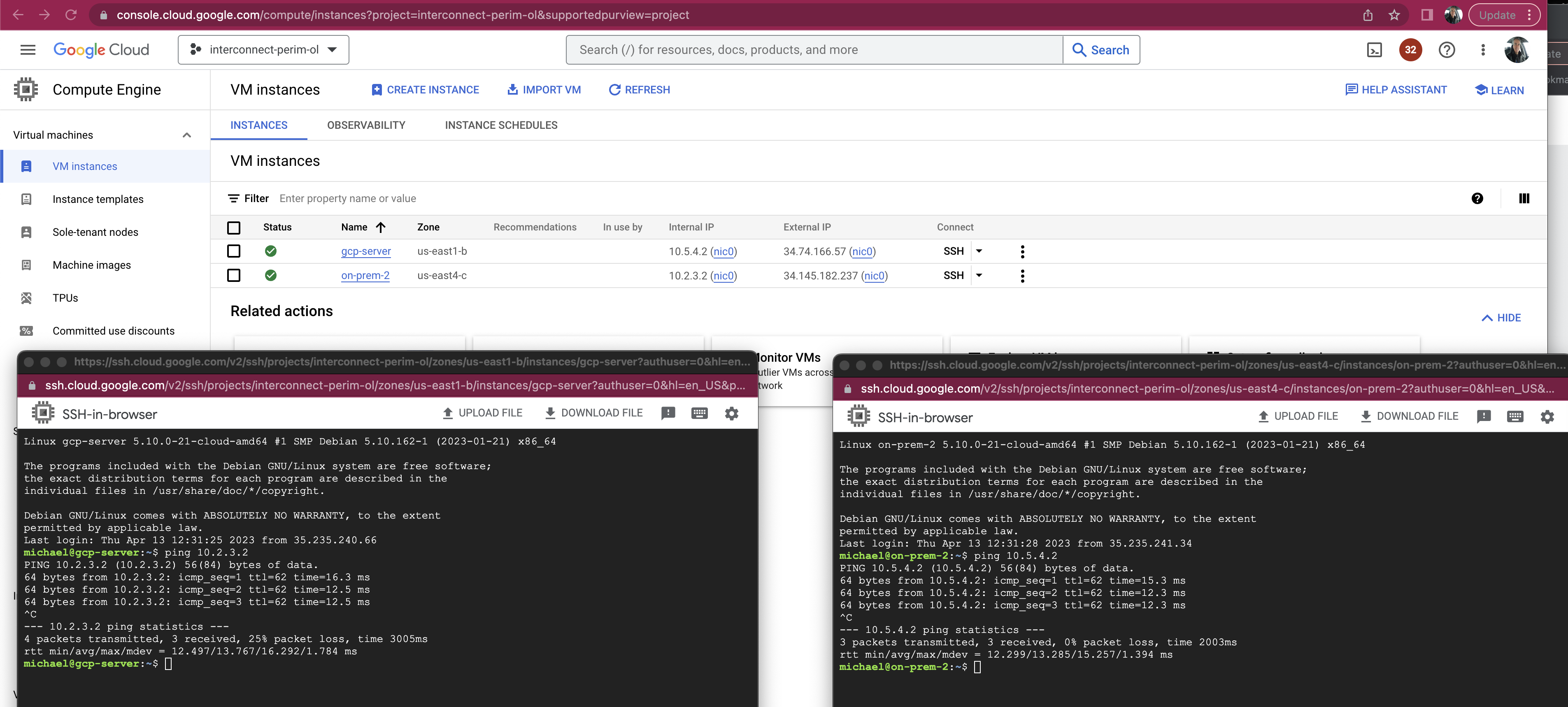 Prototype/yaml SCED/SC2G HA partner interconnect - cloud to ground for profile 5 and 6 · Issue ...