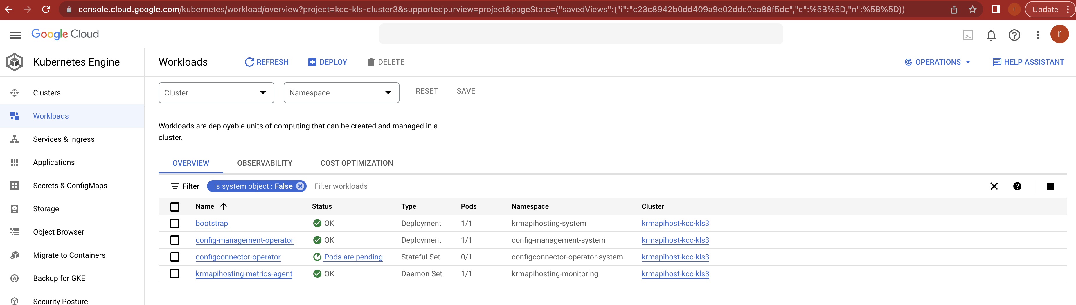 Add reentry option for periodic failure of the underlying GKE cluster during config controller ...