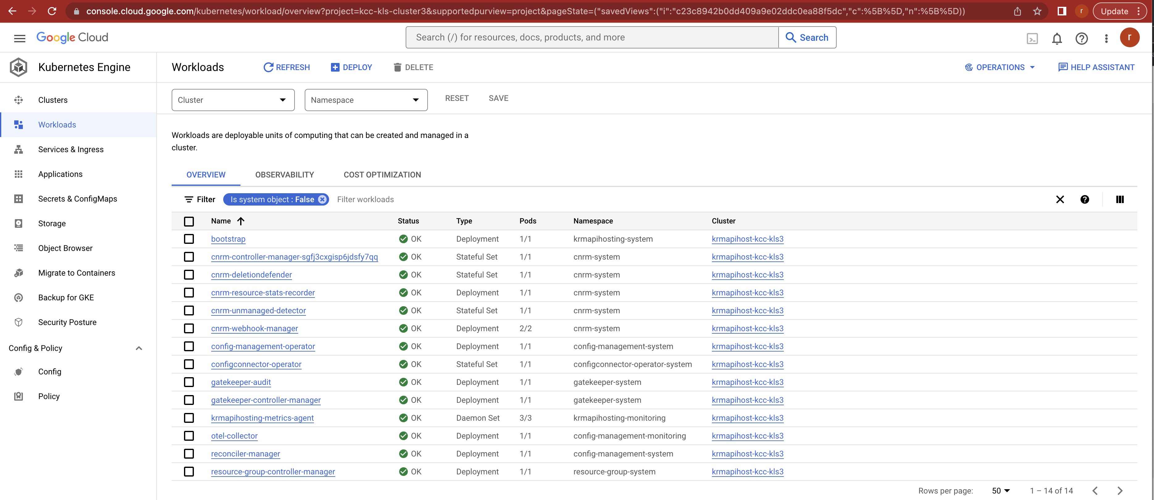Add reentry option for periodic failure of the underlying GKE cluster during config controller ...